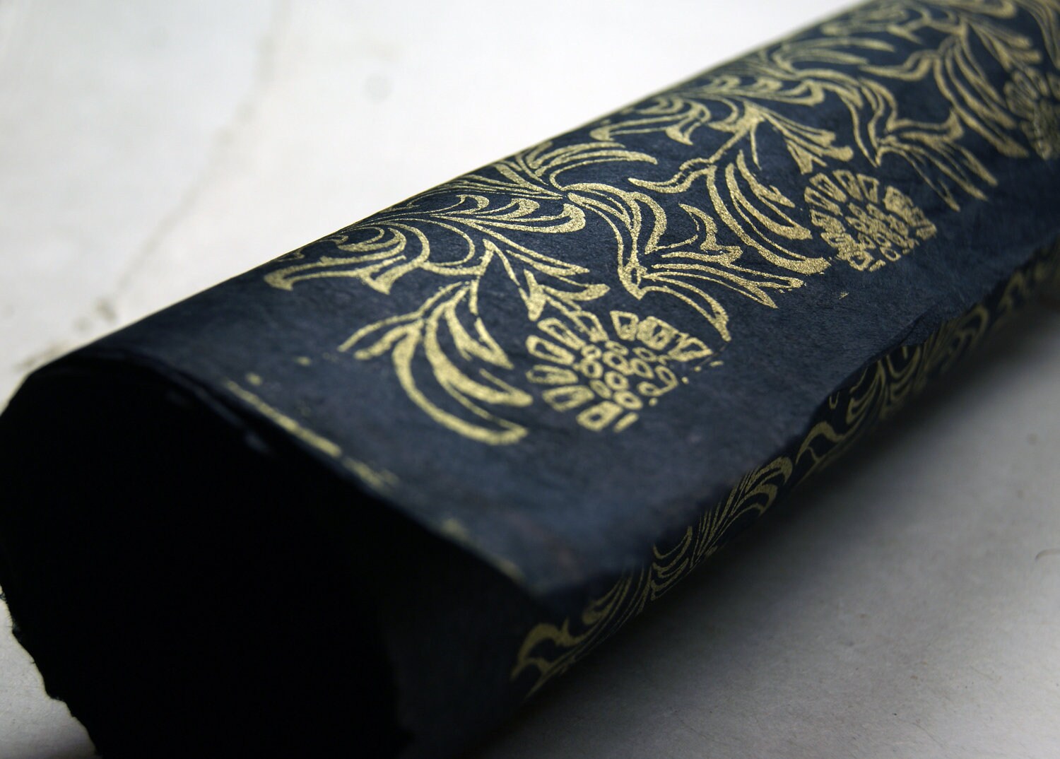 Black and Gold Handmade Holiday Wrapping Paper Gift Wrap 3 or - Etsy