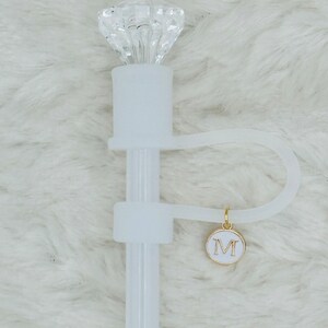 Clear Diamond Straw Topper, Custom Straw Cover, Drink Cover, Straw ...