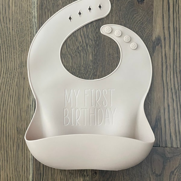 First Birthday Bib Girl - Etsy