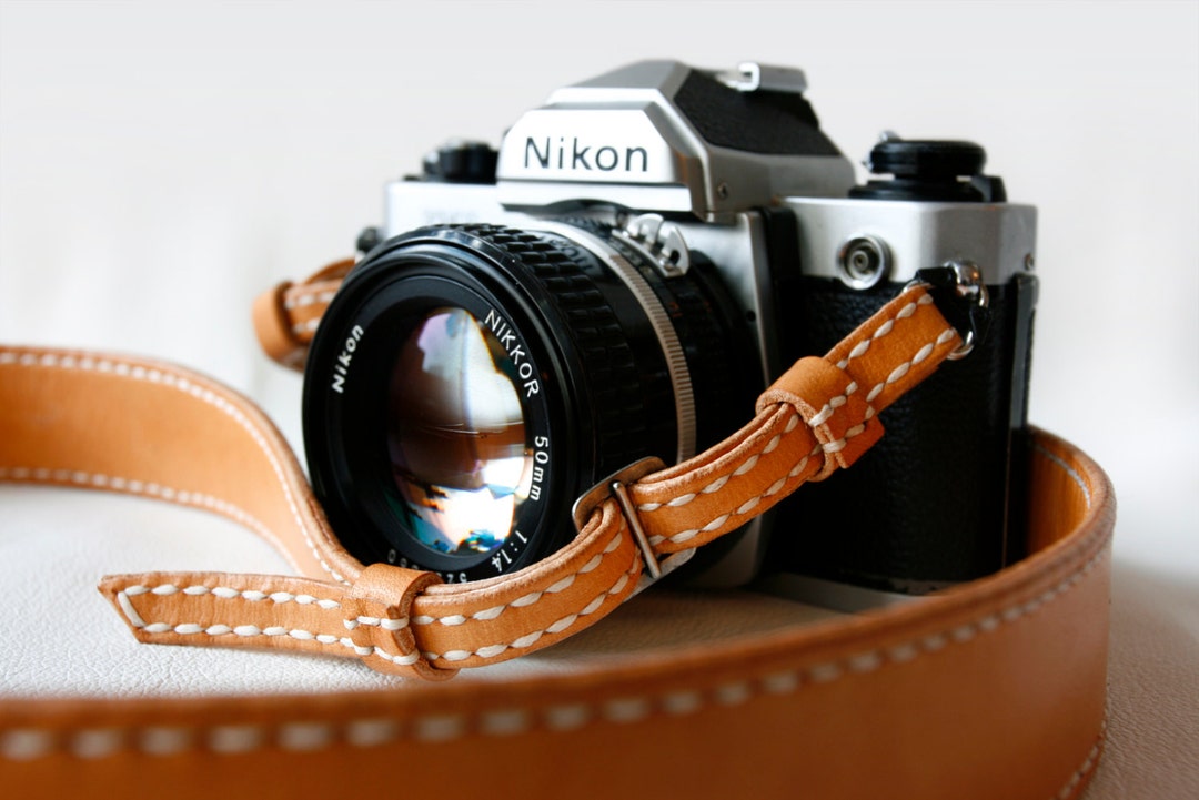 Natural Tan Classic Leather Camera Strap - Made to Order - Etsy