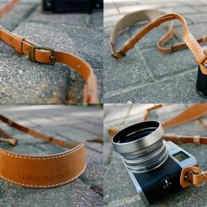 Natural Tan Premium Camera Neck Strap RING Made to Order - Etsy