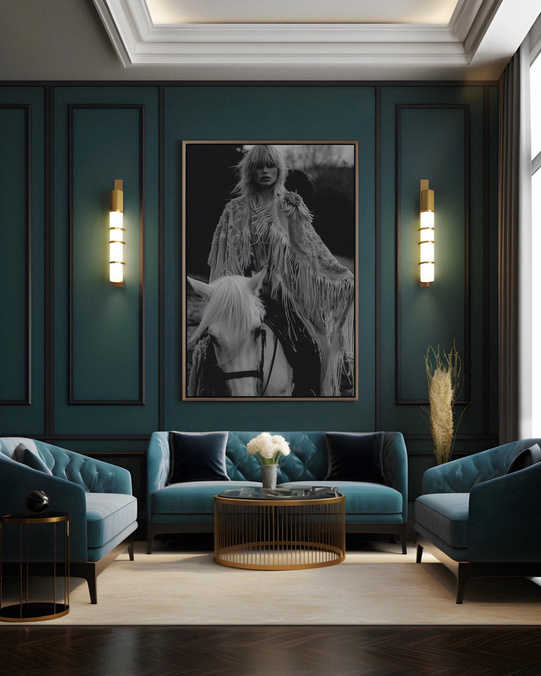 Easy Rider Fashion Wall Art Print - Western Photography, Retro Glam ...