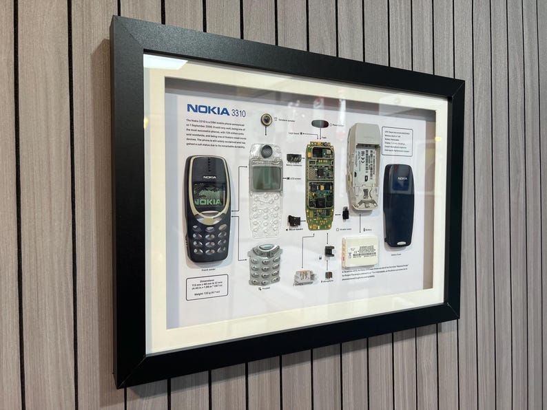 Disassembled Original Nokia 3310 Frames Art: Tech Lovers Gift - Etsy UK