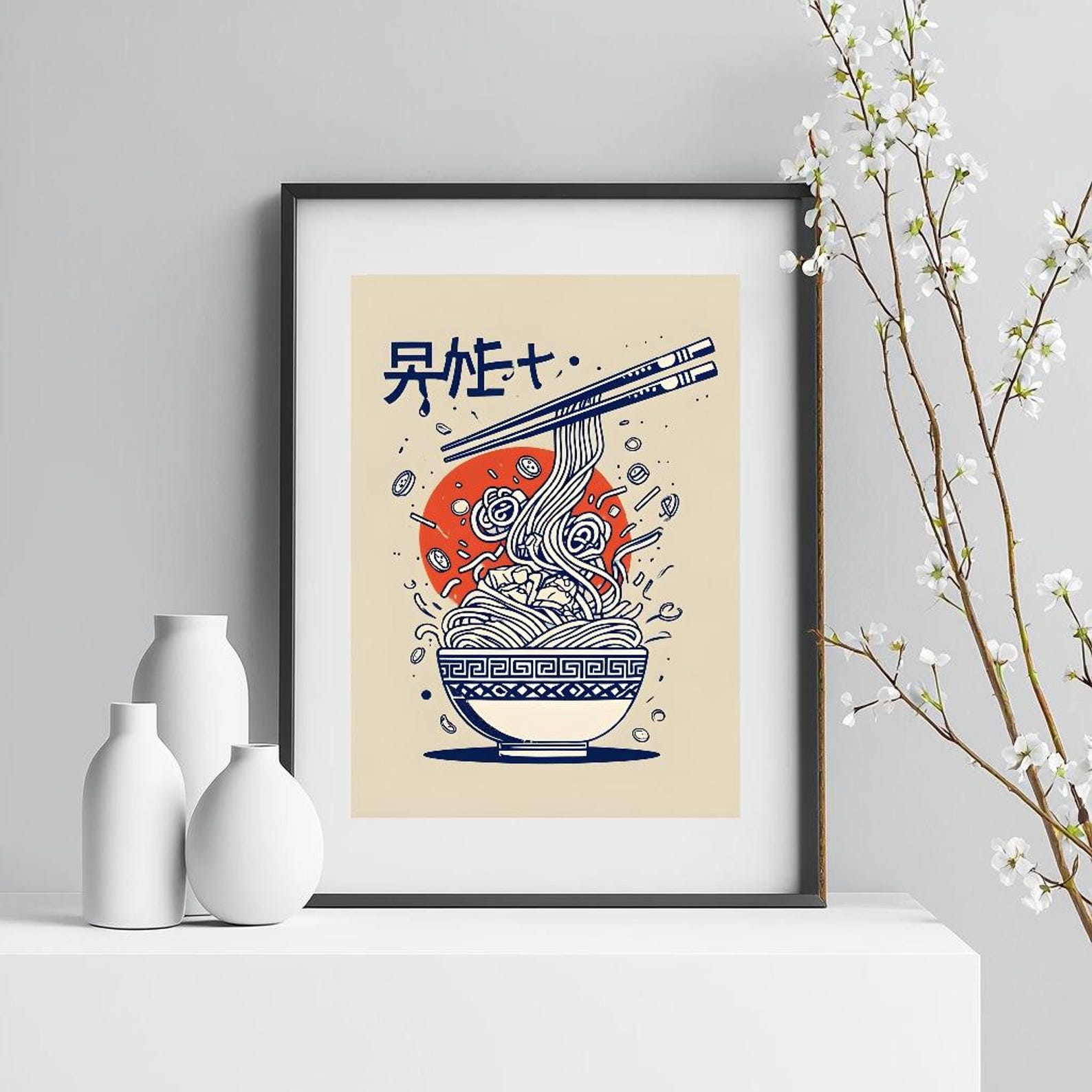 Japanese Ramen Noodle Poster Print - Etsy