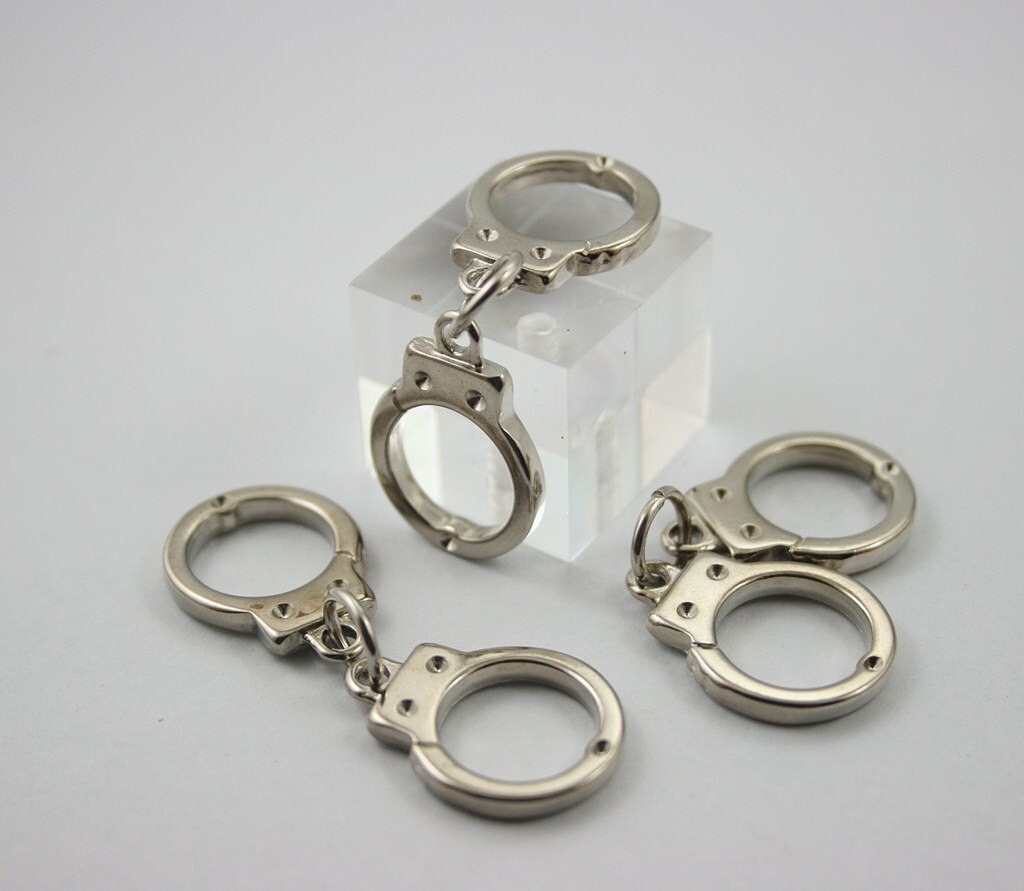 5 pairs. Zinc Silver Tone Mini Handcuff Shackles Manacle Cuff | Etsy