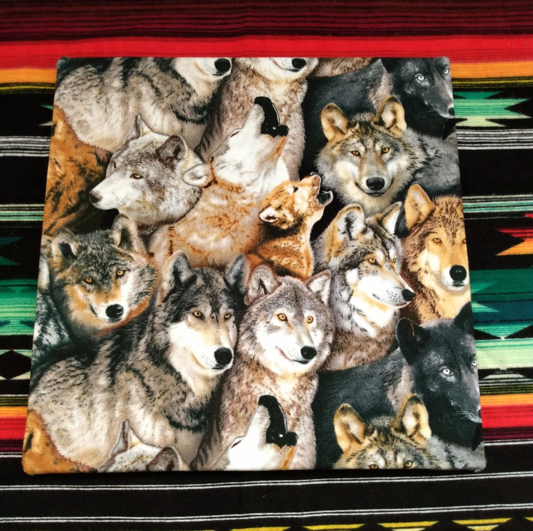 Handcrafted Wolf Pack Print Mouse Pad - Etsy