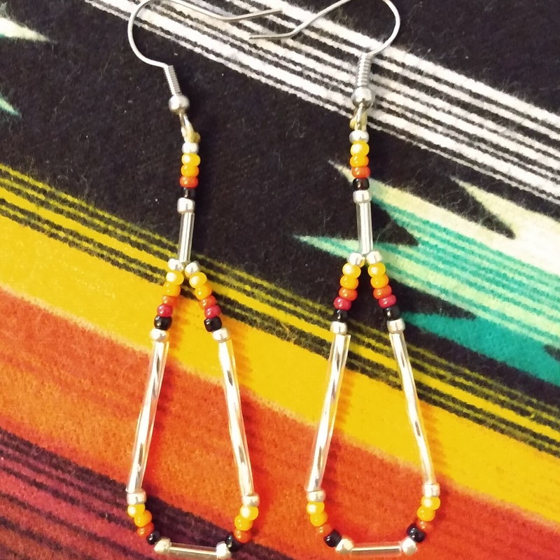 Native Beaded Earrings - Etsy