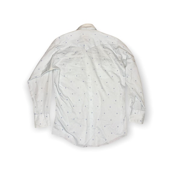 Vintage H Bar C Floral Western Snap Shirt Light Blue … - Gem