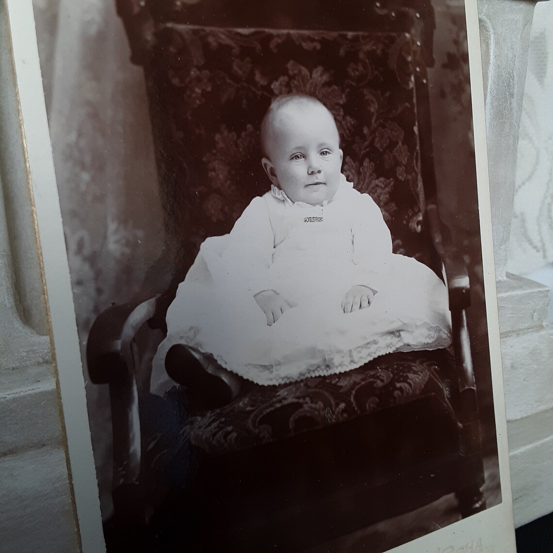Baby Cabinet Card, Early 1900's, Victorian Baby Portrait, Edwardian - Etsy
