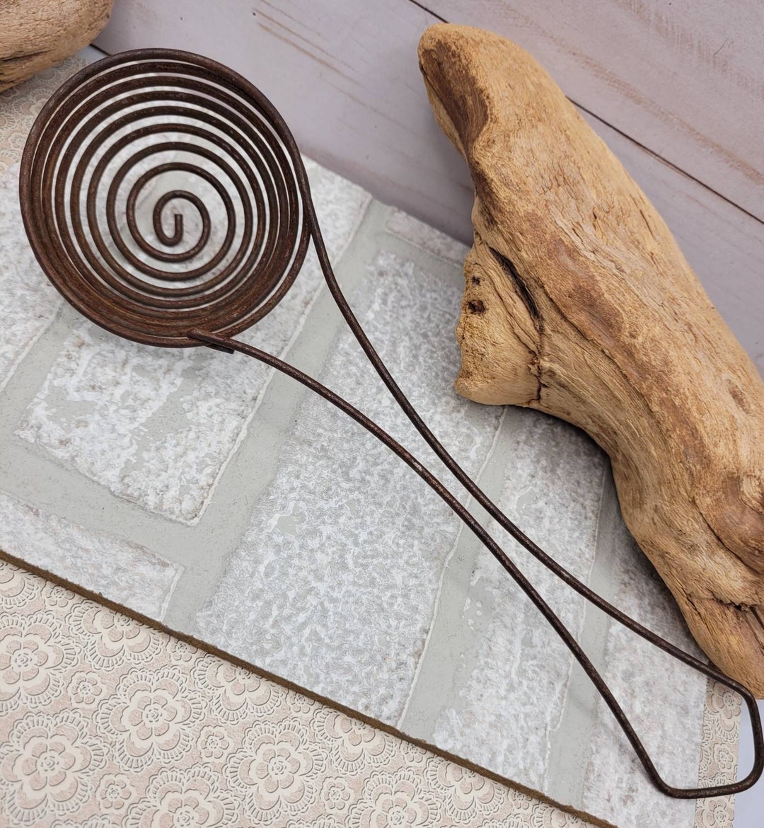 Vintage Primitive Wire EGG Ladle, Rustic Kitchen Decor - Etsy
