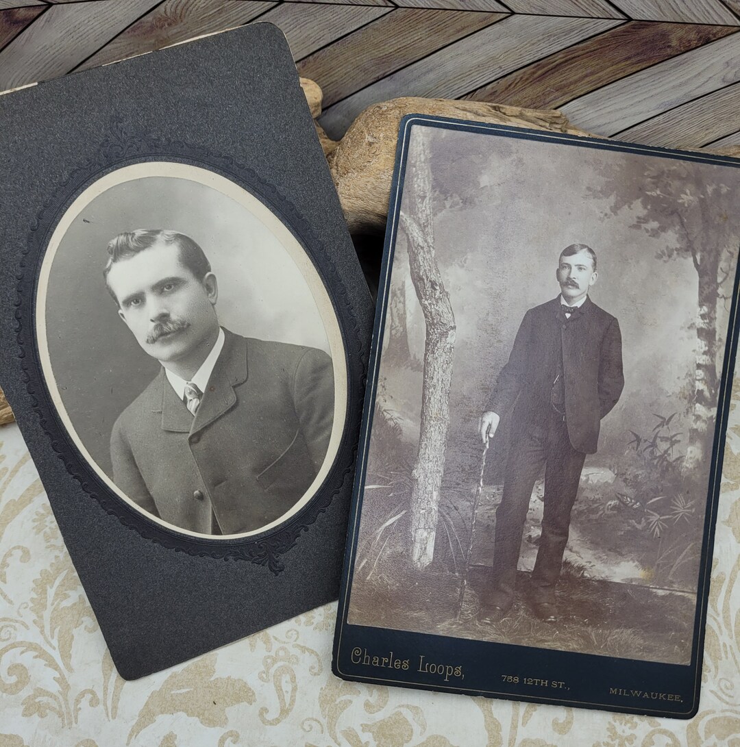 Vintage Men Cabinet Card, 2 - Etsy
