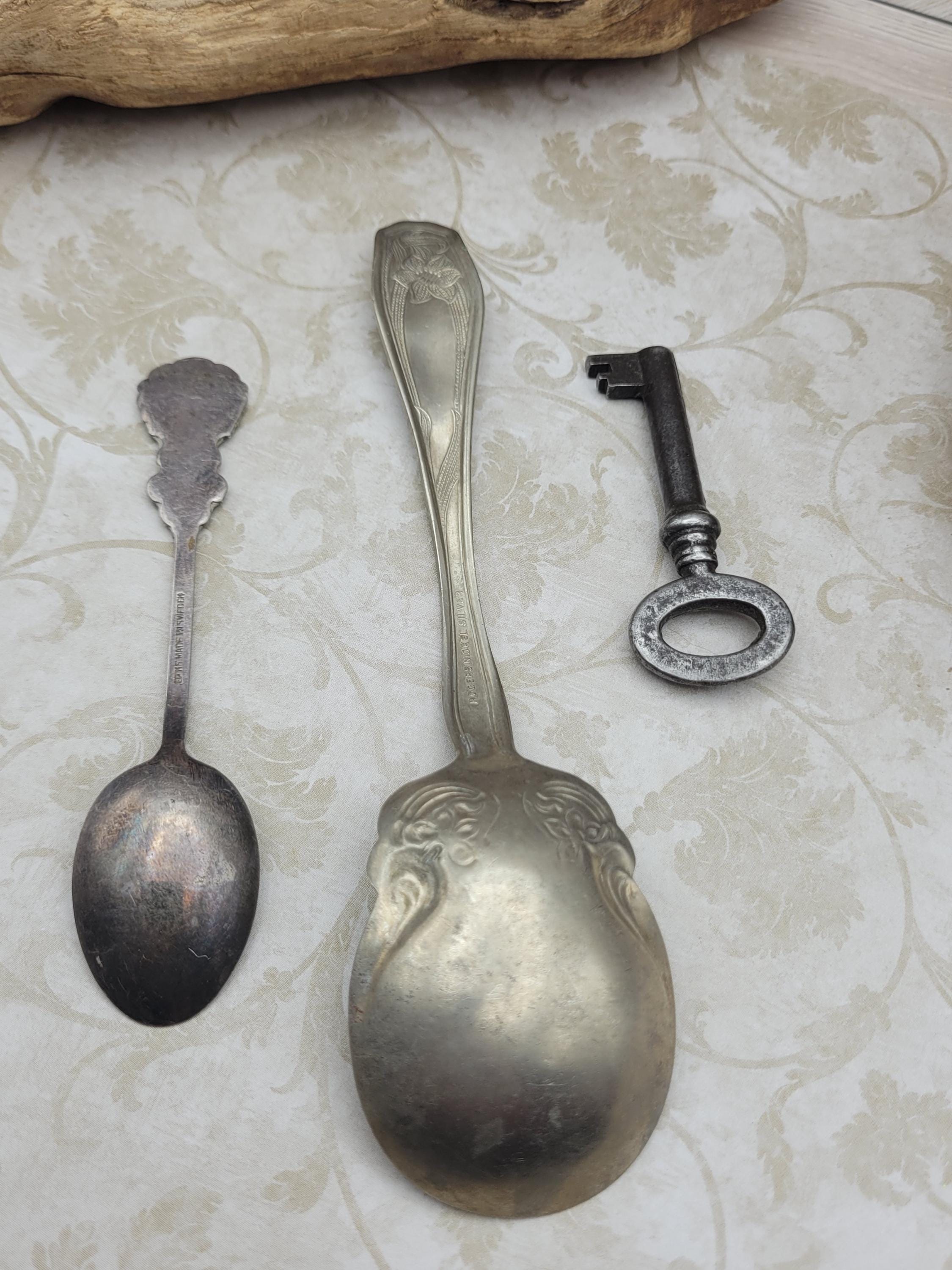 Vintage Spoons and Skeleton Key - Etsy