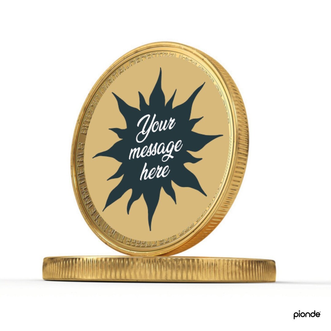 Custom Message Challenge Coin, Personalized Metal Token, Motivational ...