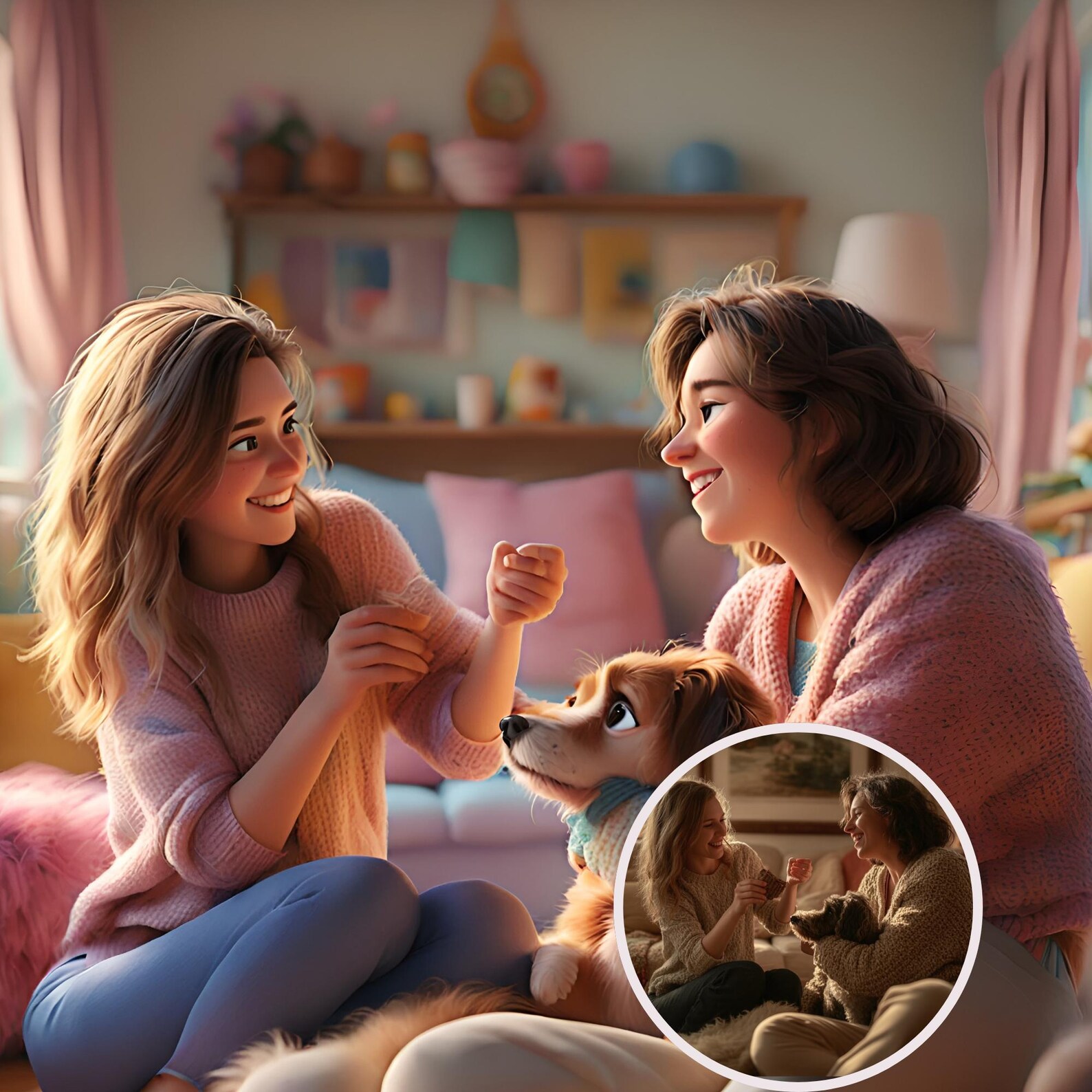 Personalized Cartoon Portrait From Photo | Custom Family Portrait ...