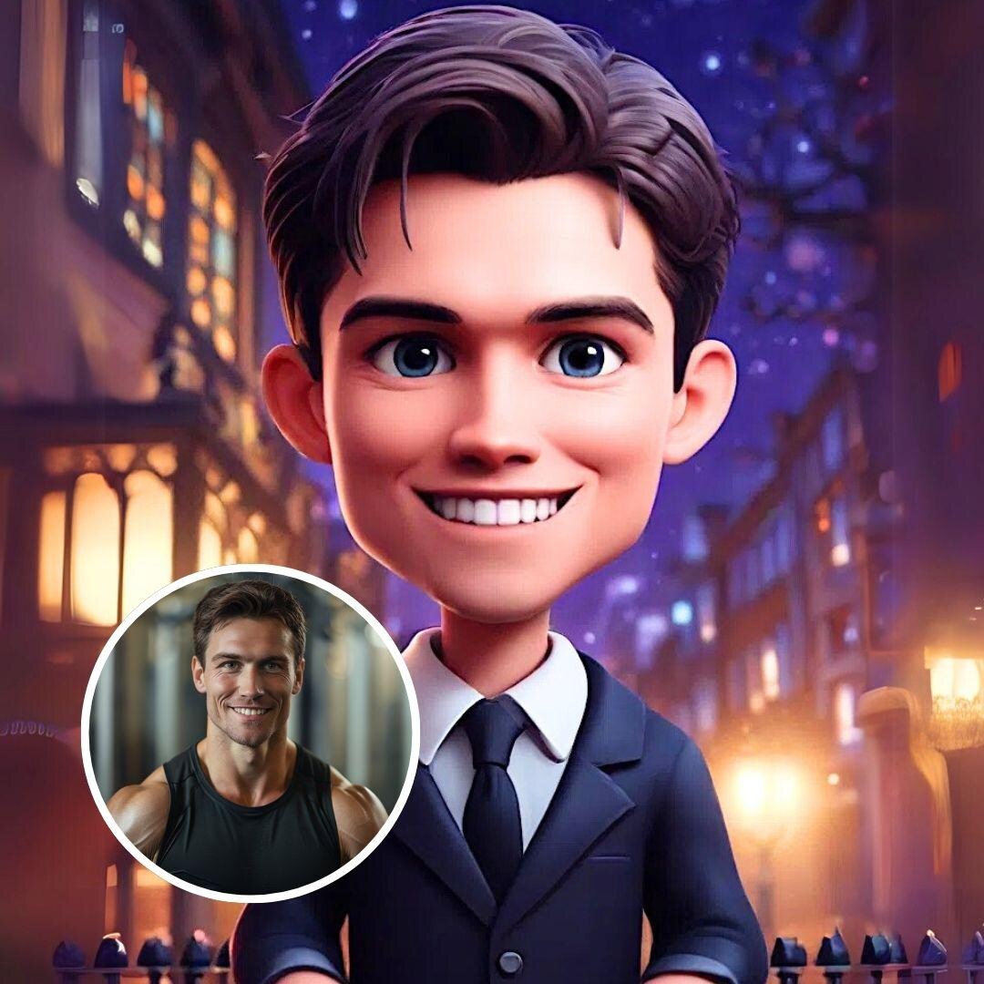 Personalized AI Cartoon Portrait | Custom Digital Avatar | 3D Animated ...