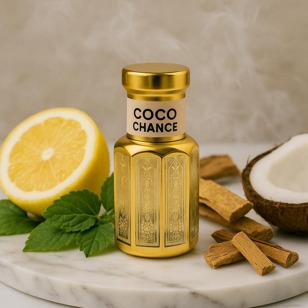 Dahab Aromas Coco Chance Perfume Oil Men Long Lasting 100% Alcohol Free ...