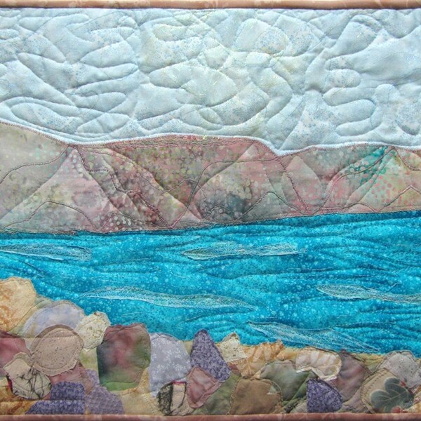 Seascape Quilt Art - Etsy