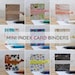 Mini Half Size Index Card Binder, Organize Writer Notes, Flashcards ...