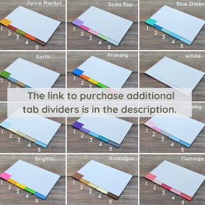Index Card Binder, Personalized Note Organizer With Tab Dividers - Etsy