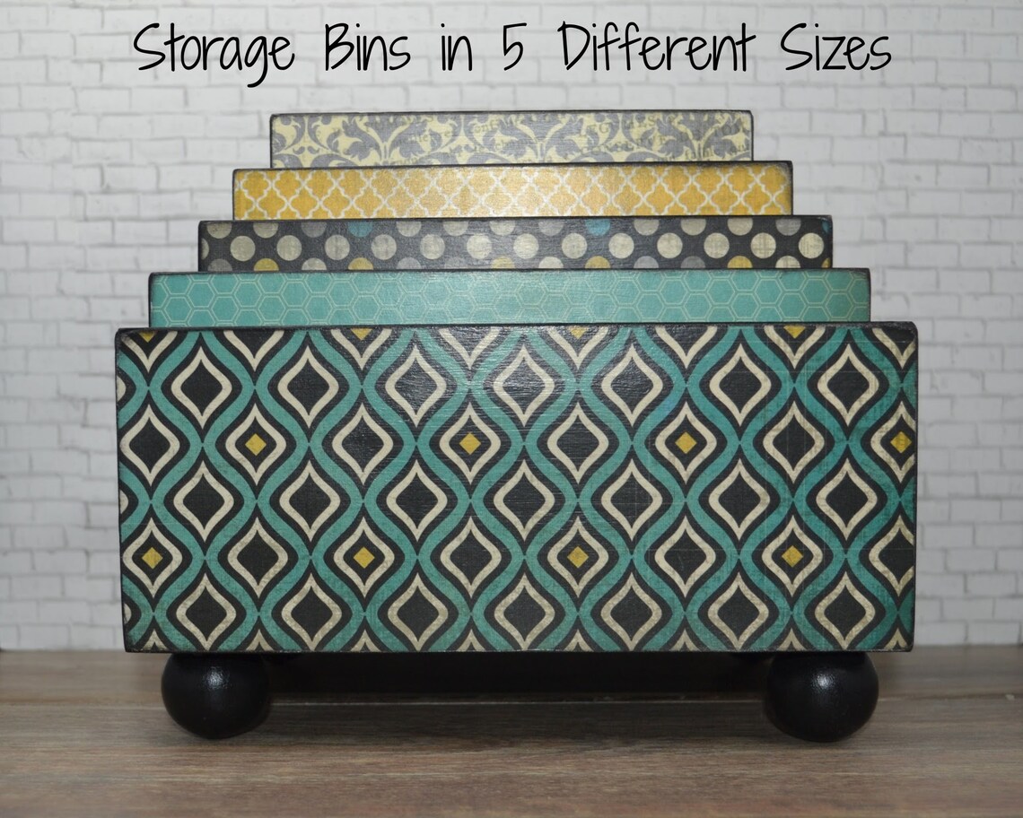 Sunflower Storage Bin Office Desk Organizer Kitchen Recipe - Etsy