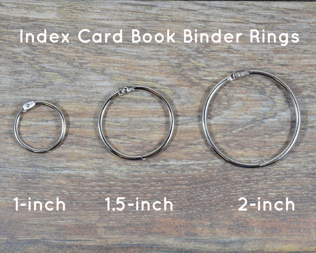 Book Binder Rings for Index Card Binders - Etsy