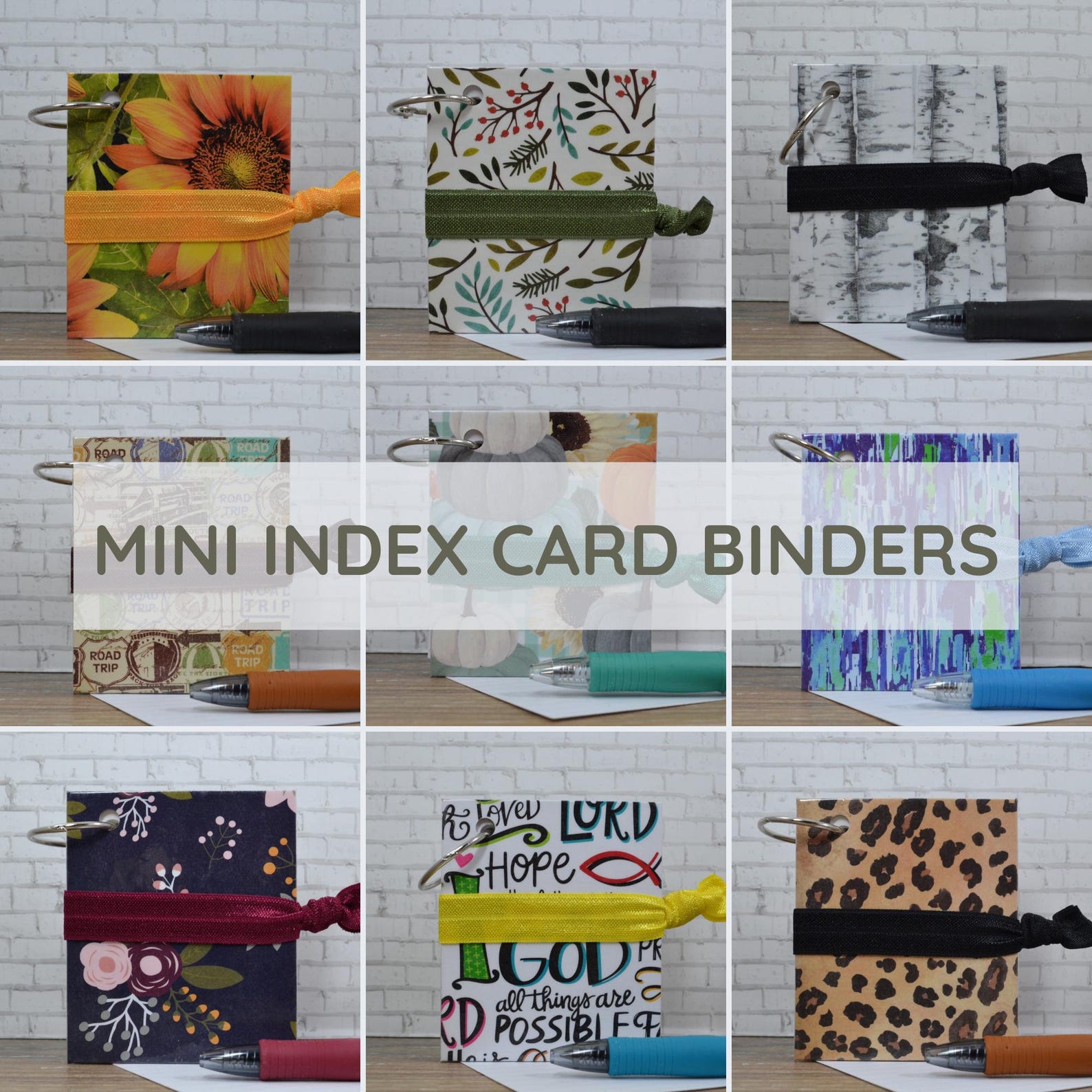 Mini Half Size Index Card Binder, Organize Writers Notes, Flashcards ...