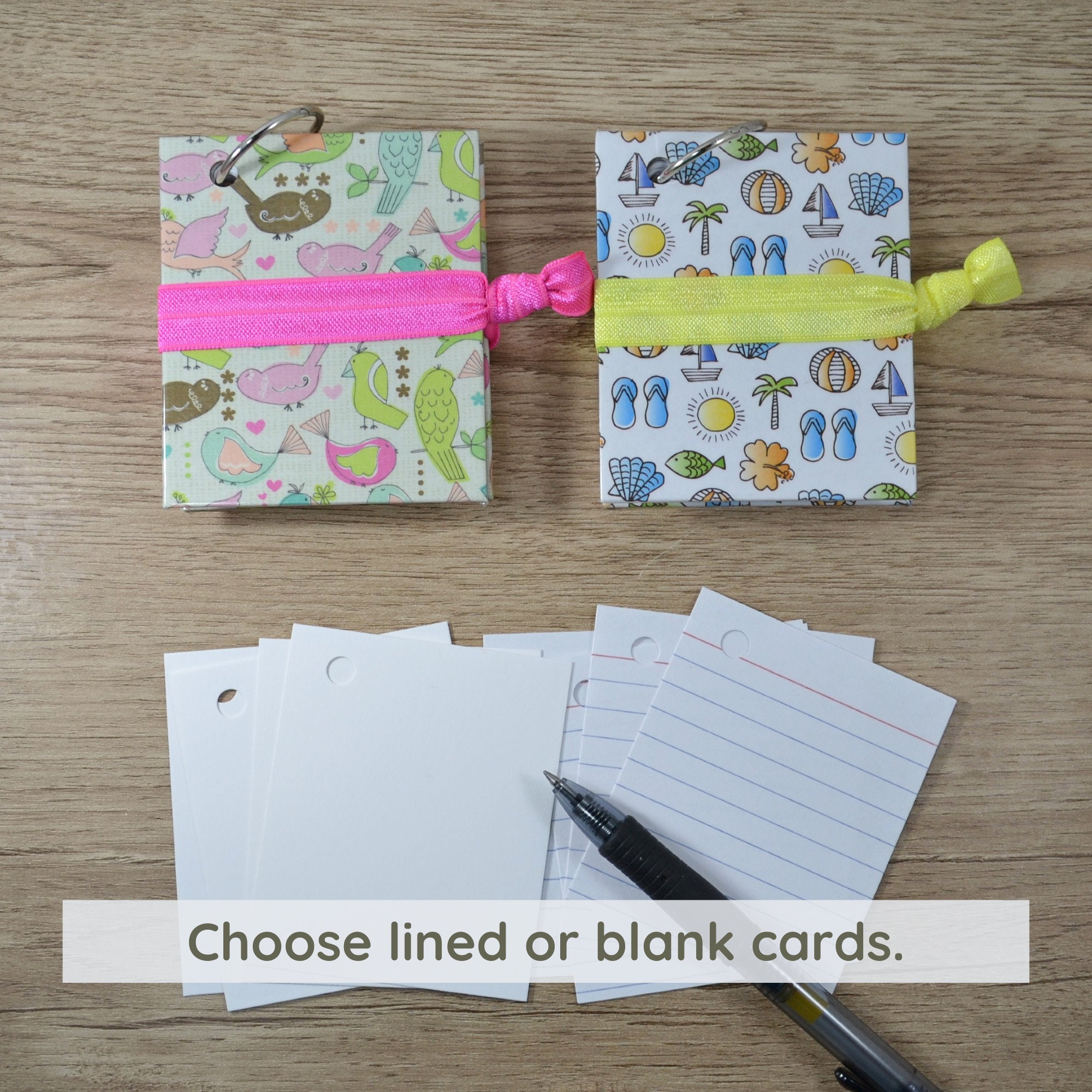 Mini Half Size Index Card Binder, Organize Writers Notes, Flashcards ...