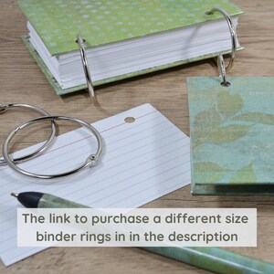 Index Card Binder, Notes Journal, Personal Planner, Recipe Card Box ...