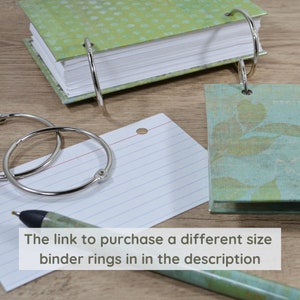 Index Card Binder, Personalized Note Organizer With Tab Dividers - Etsy