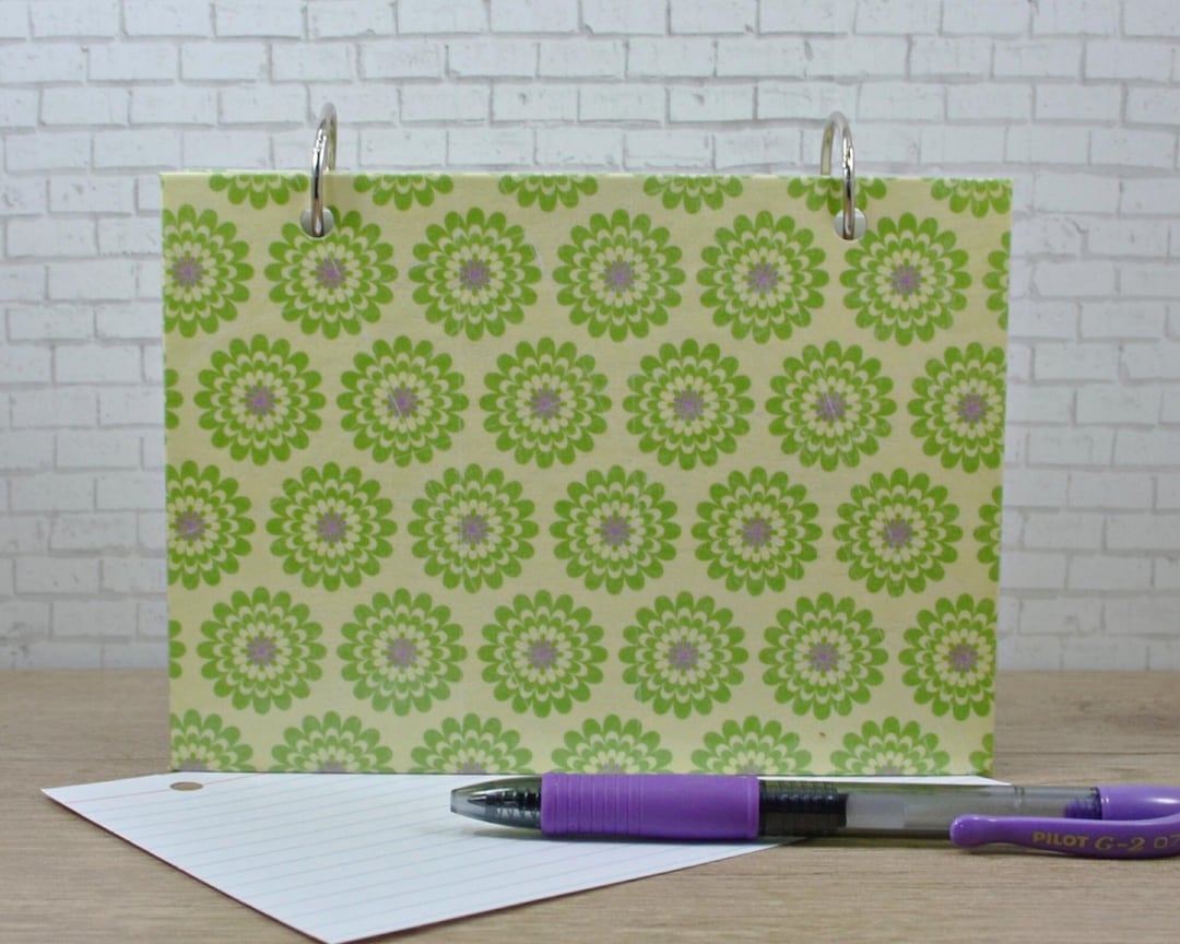 Index Card Laminated 4x6 Binder With Blank Tab Dividers - Etsy