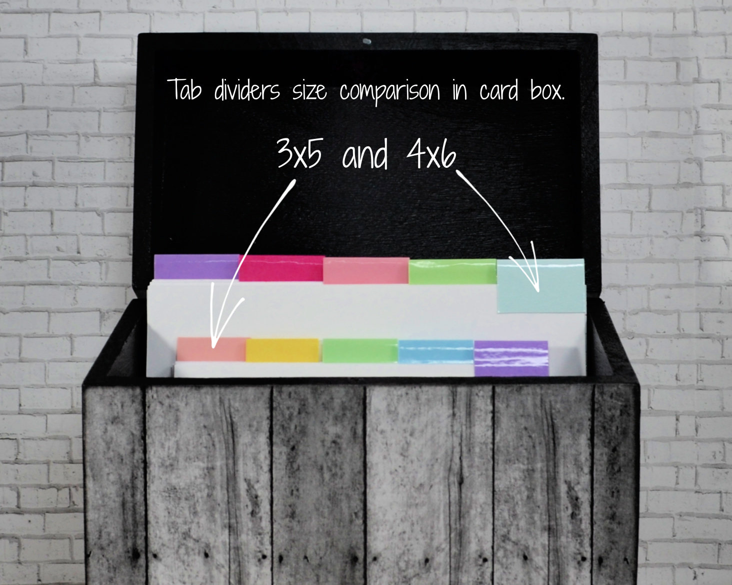Blue Flower Index Card Box, Kitchen Recipe Card Organization - Etsy