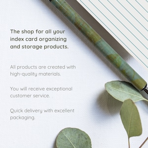 Index Card Binder for 5x8 Index Cards, Clinical Notes, Minimalist ...