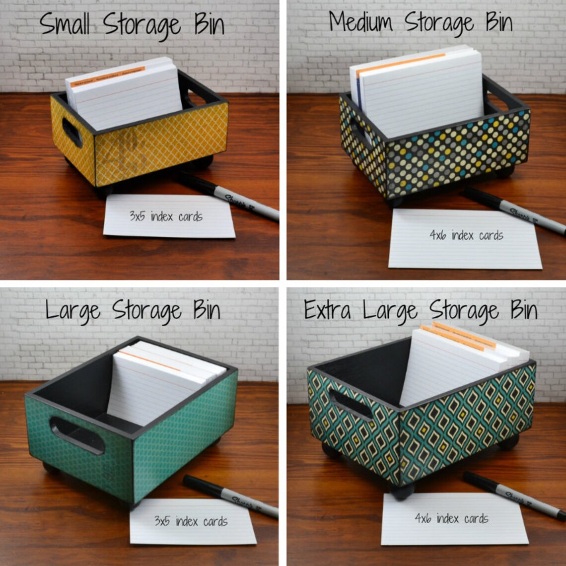 Sunflower Storage Bin Office Desk Organizer Kitchen Recipe - Etsy