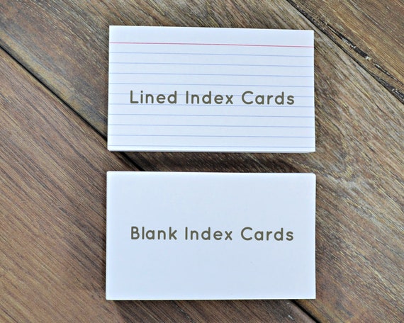 Blank Index Card