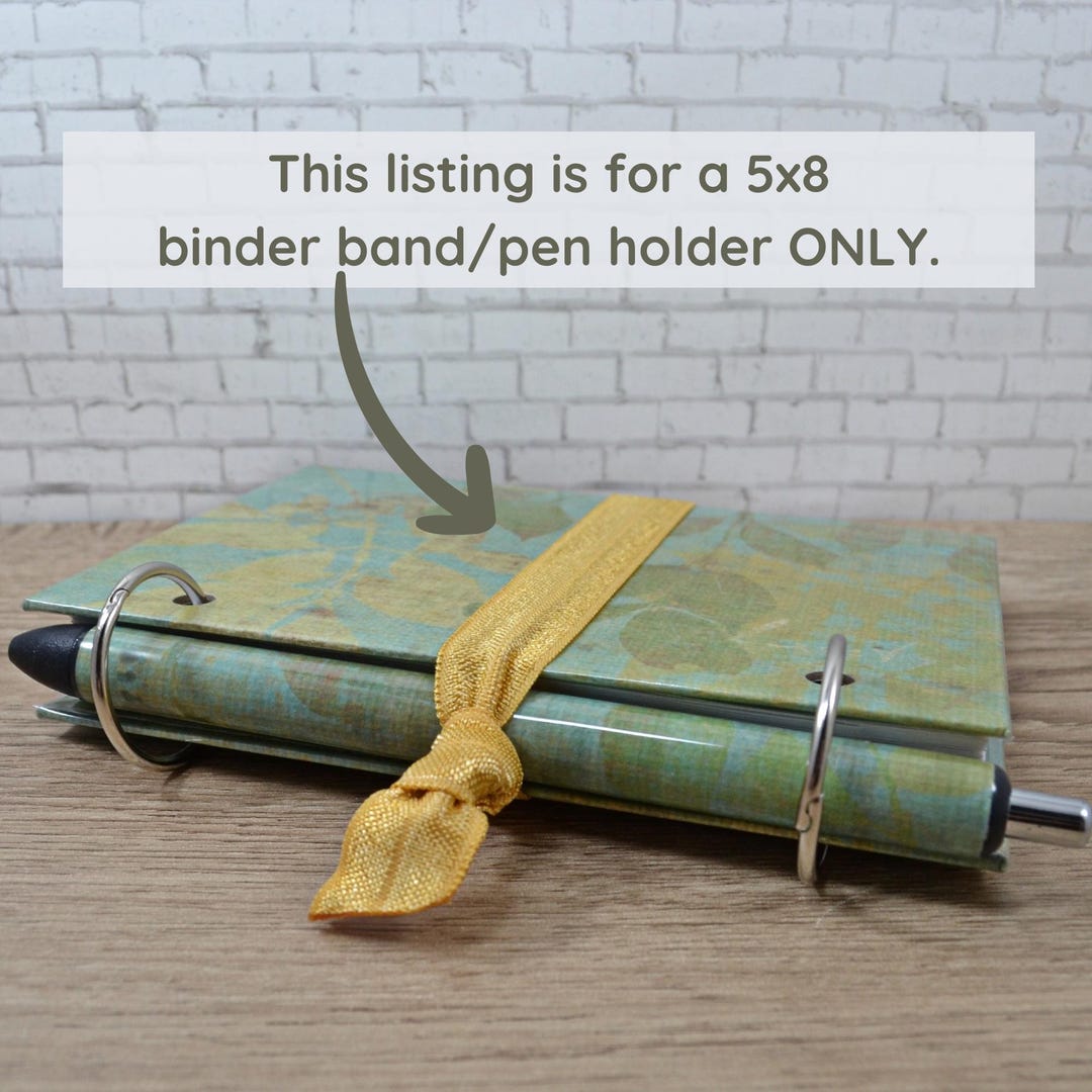 5x8 Binder Band Pen Holder for Index Card Binders - Etsy
