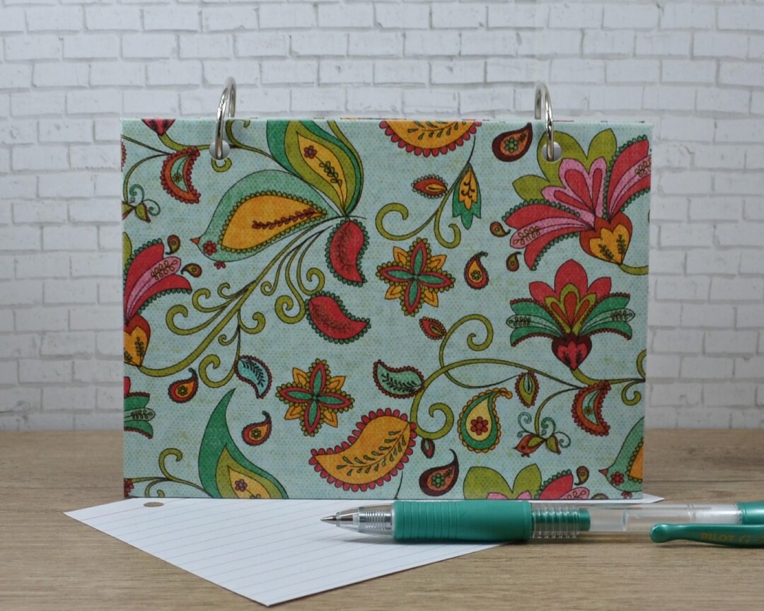 4x6, Index Card Laminated Binder, Journal Book, Recipe Holder, Blank ...