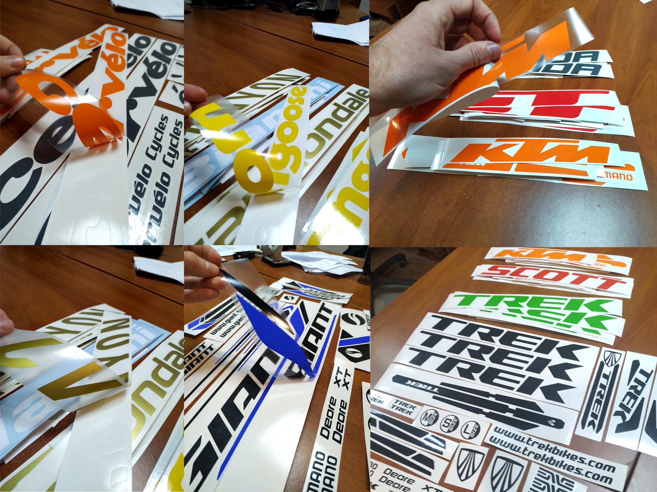 TREK Vinyl Stickers, for the Frame and Fork of the Bicycle. High ...