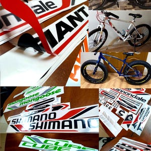 GIANT Bicycle BIG Frame Sticker Set and Fork. High Quality, Waterproof ...