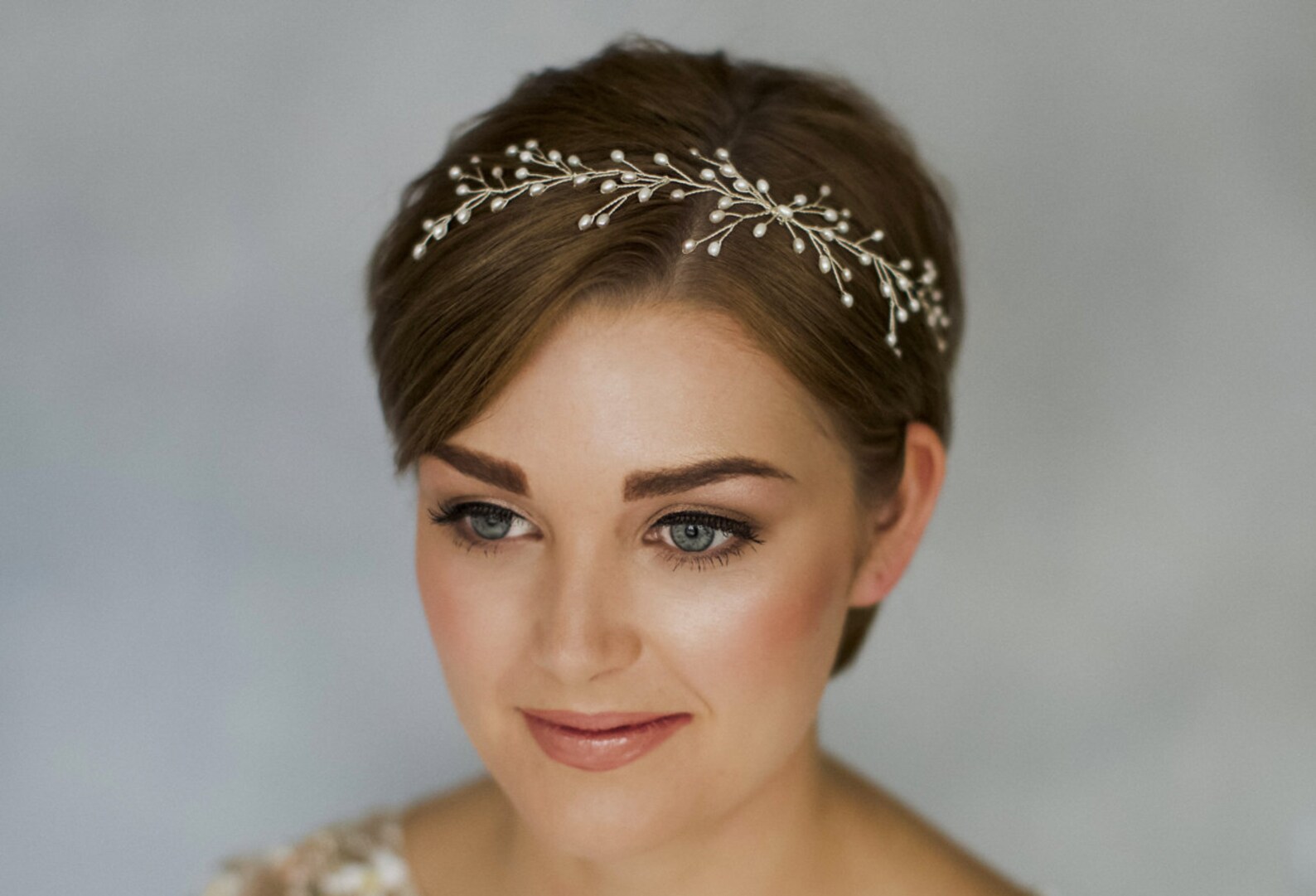 Botanical Pearl Bridal Hair Vine Gold Rustic Twig Hair Vine - Etsy