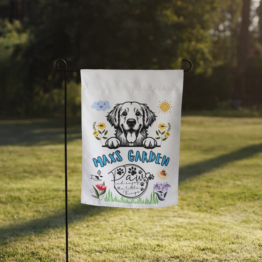Personalized Custom Dog Flag for Garden and Yard 40 Options Customized ...