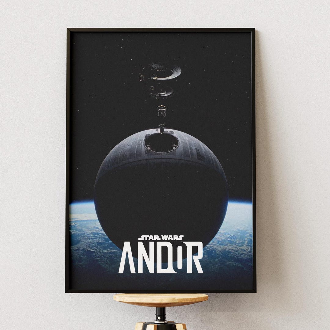 Andor Star Wars Death Star Construction Iconic Scene Minimalist Poster ...