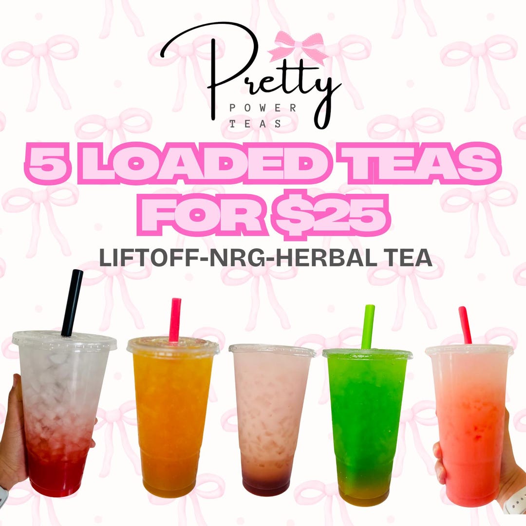 Loaded Teas To-go: Energy Drinks, Vitamins, Antioxidants - 5 Pack - Etsy