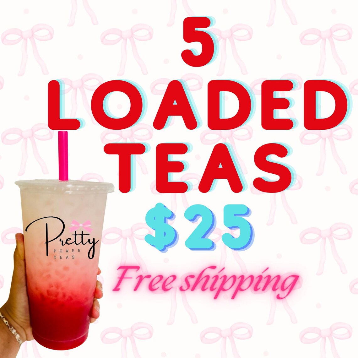 5 Loaded Tea. Liftoff, Nrg & Collagen Mix To-go - Etsy