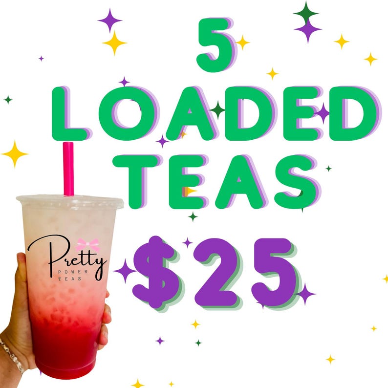 5 Loaded Tea. Liftoff, Nrg & Collagen Mix To-go - Etsy