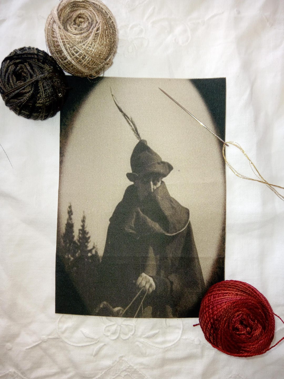 Nosferatu Fabric Panel: Horror Movie Slow Stitch Sewing Material - Etsy