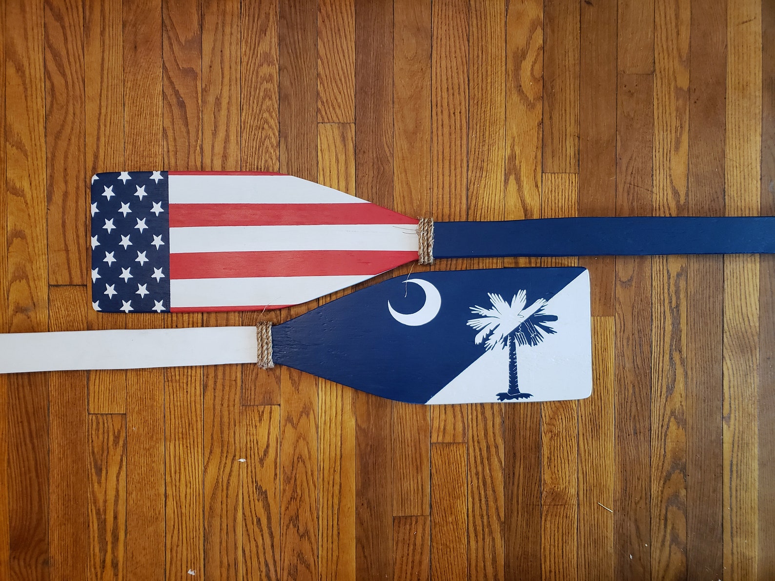Flag Oars. Xl American Flag Oar Cutout. South Carolina Flag | Etsy