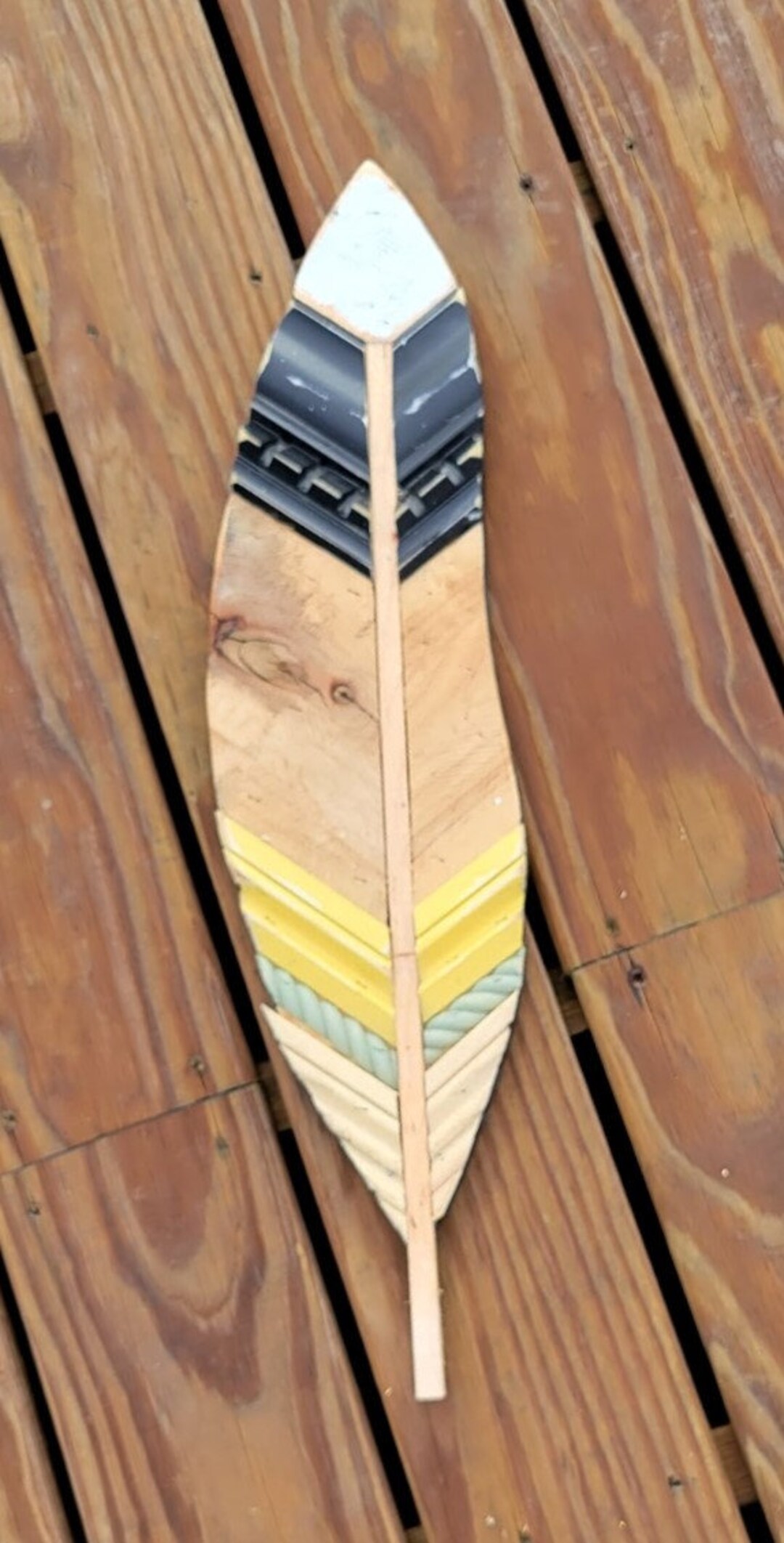 Wood Feather. Feather Wall Art. Reclaimed Wood Wall Art. - Etsy