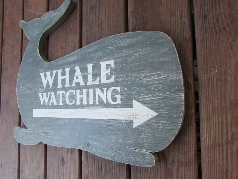 Whale Watching Sign. Wood Whale Sign. Handmade Nautical sign. | Etsy