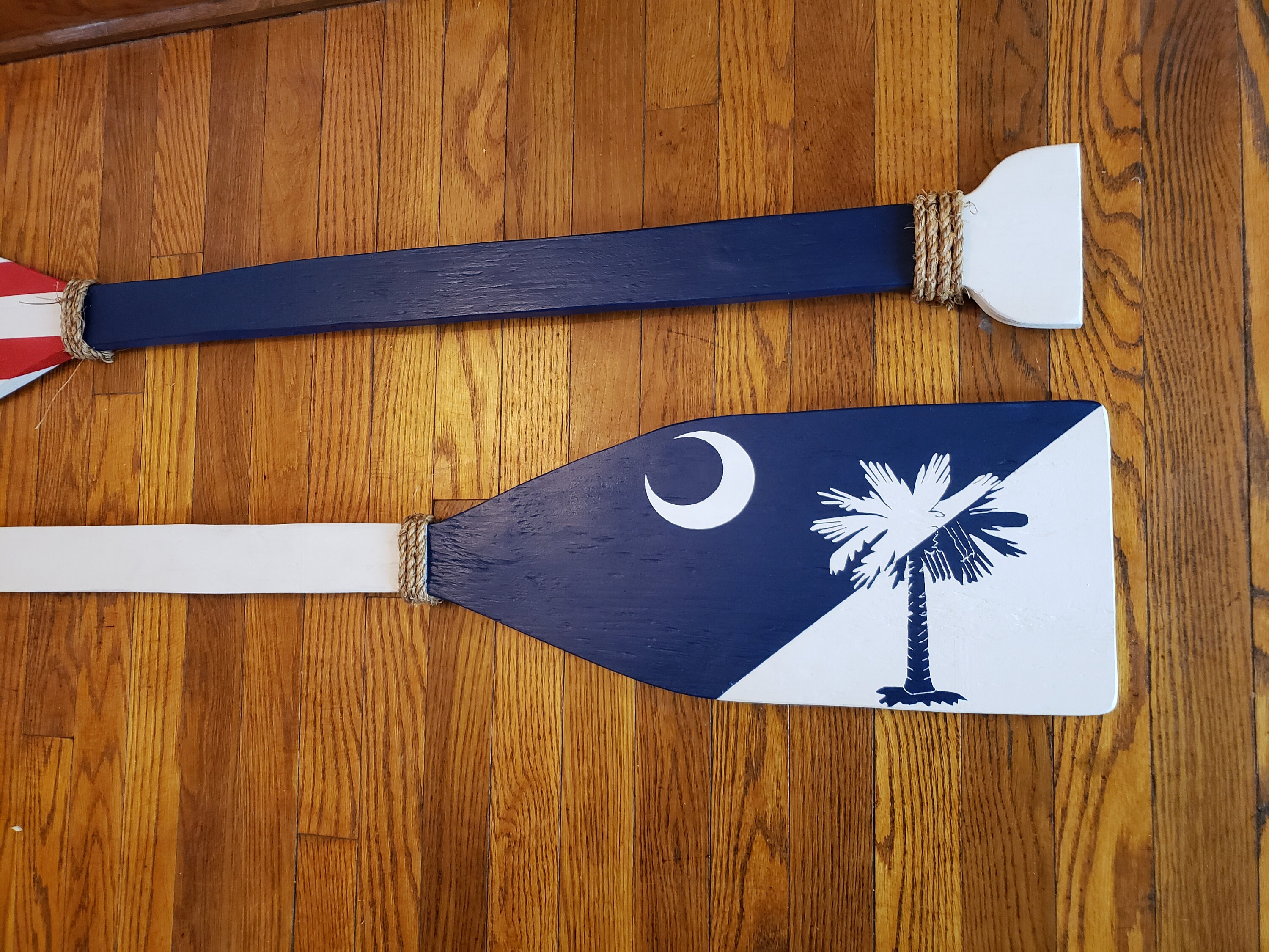 Flag Oars. Xl American Flag Oar Cutout. South Carolina Flag | Etsy