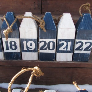Set of 22 Buoys. Nautical Table Numbers. Lobster Buoy Table - Etsy